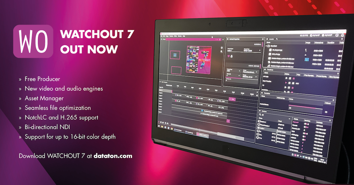 WATCHOUT and media servers for multi-display | Dataton