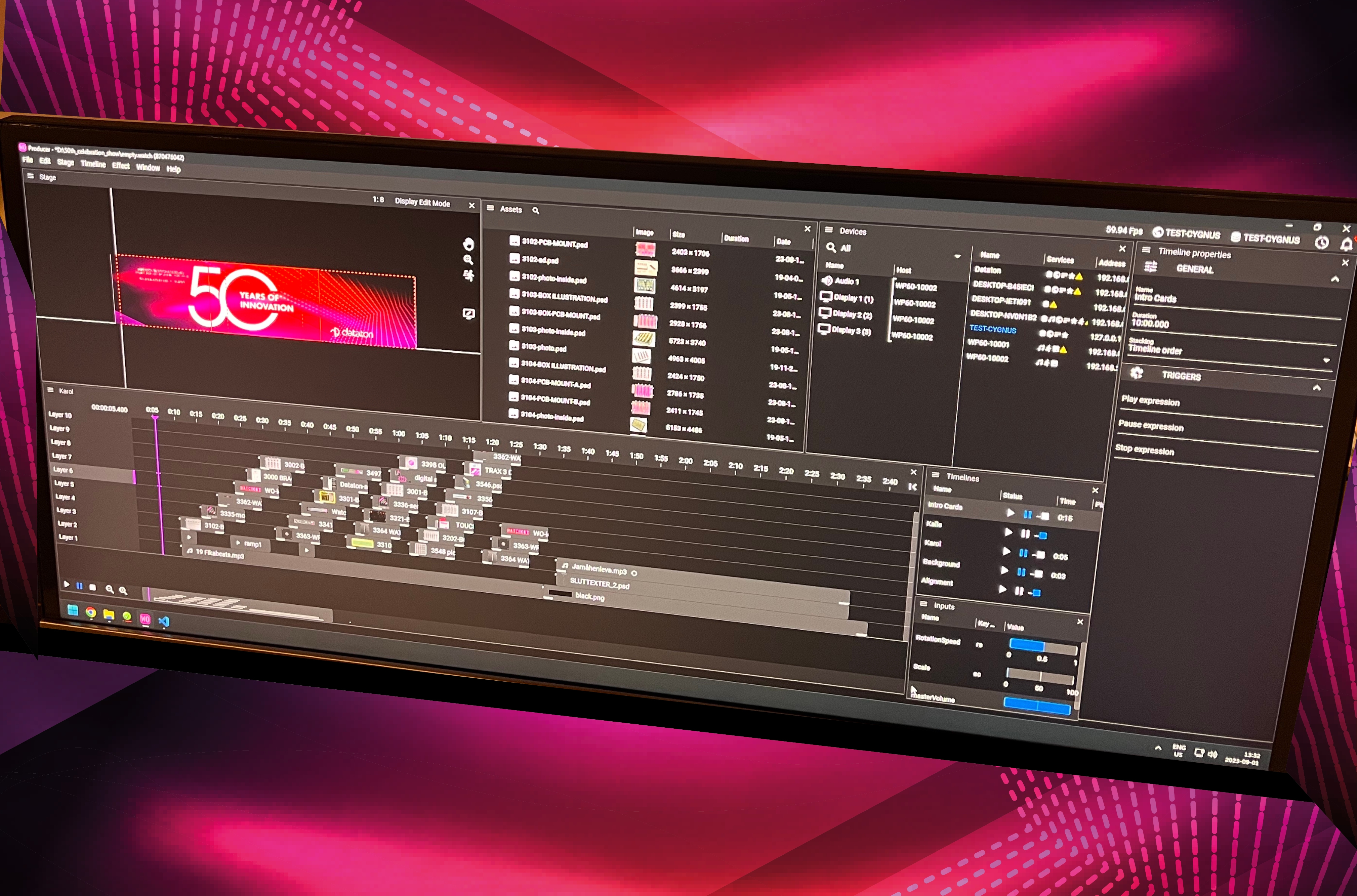 WATCHOUT and media servers for multi-display | Dataton
